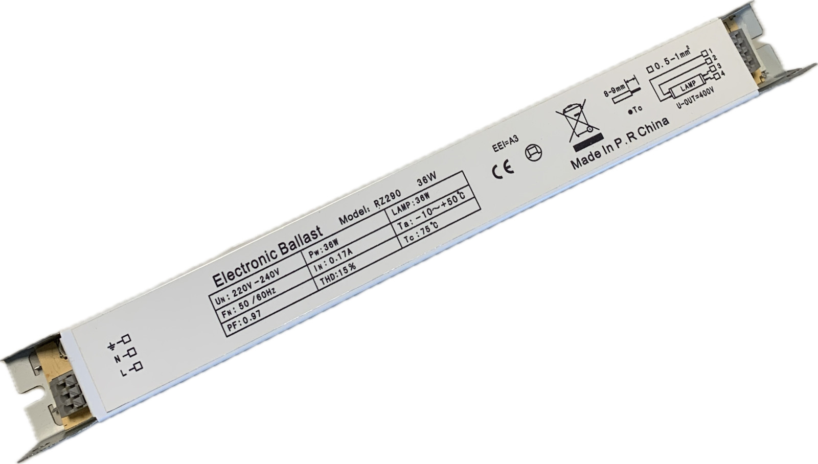 LANDLITE EBT8-136 (RZ290) Elektronikus előtét 1x36W T8 fényc